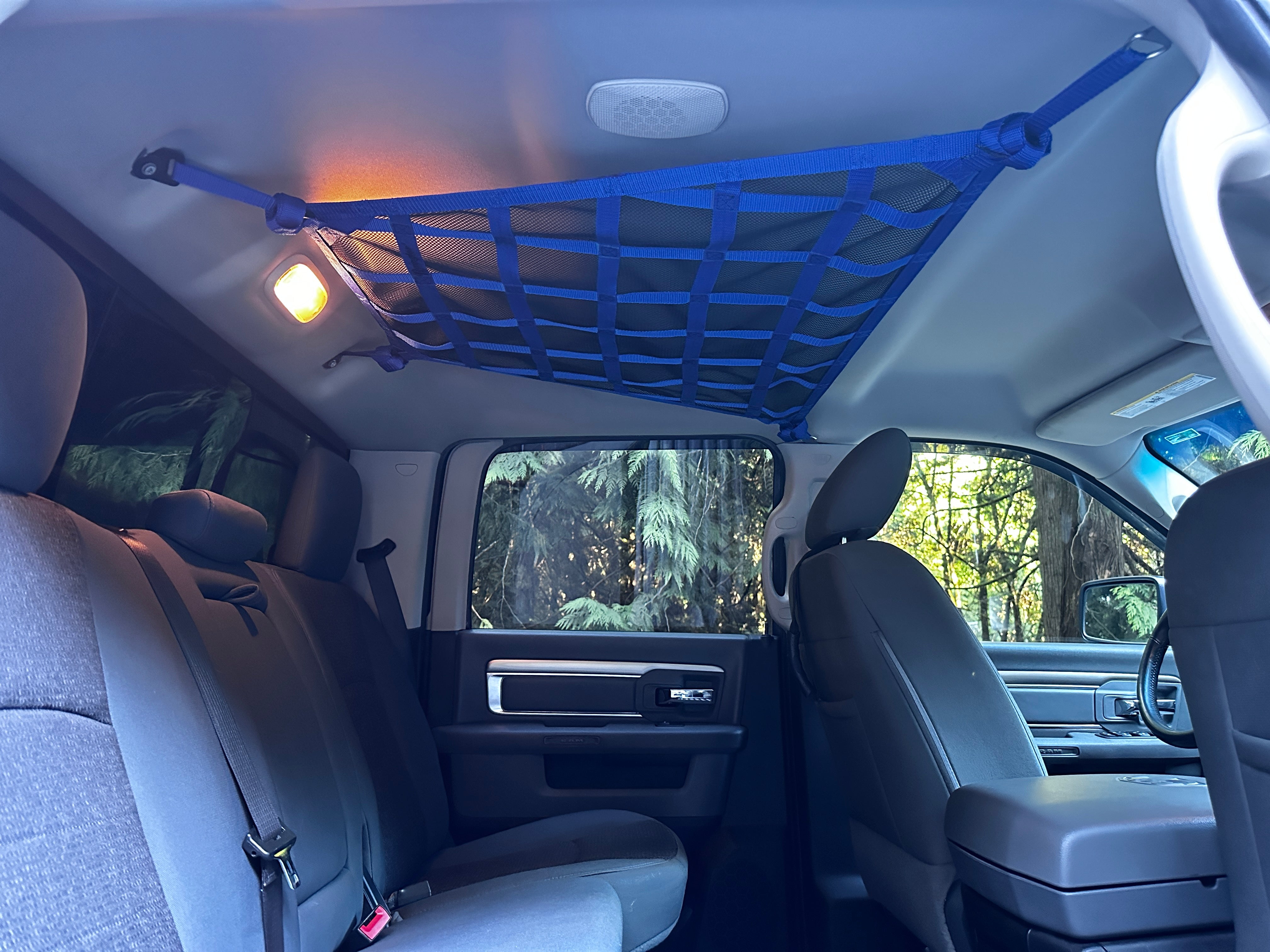 2009 - Newer RAM 1500/2500/3500/4500/5500 Crew cab ceiling net – Raingler
