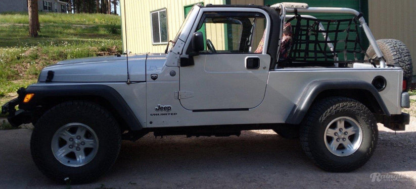 2004 - 2006 Jeep Wrangler LJ Unlimited Side Window Nets – Raingler