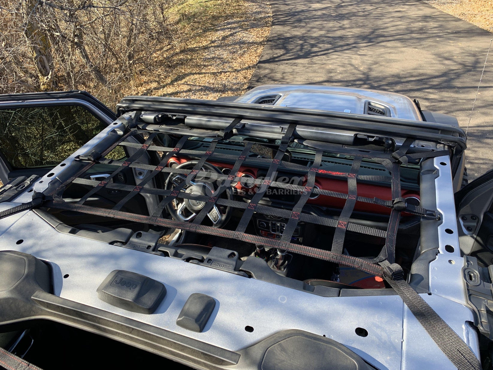 2018 - Newer Jeep Wrangler JL 2 Door Overhead Ceiling Attic Net – Raingler