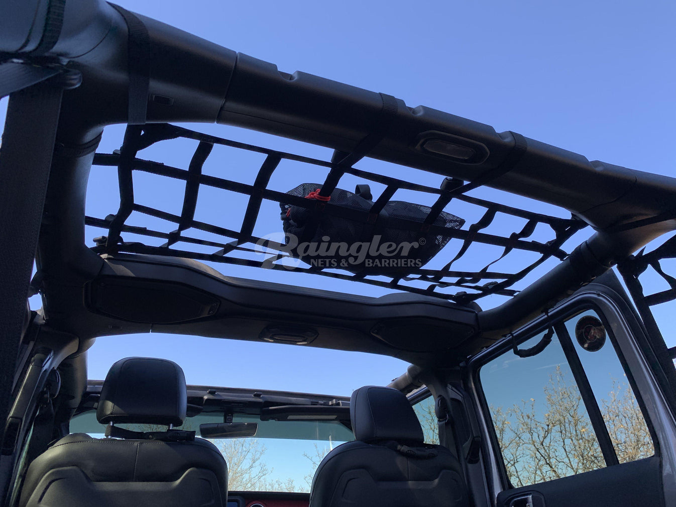 2018 - Newer Jeep Wrangler JLU 4 Door Rear Cargo Area Ceiling Attic Net ...